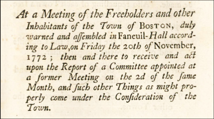 The Massachusetts Circular Letter, February 11, 1768 – Historic Ipswich