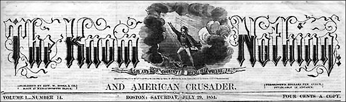 1854: Anti-immigrant Know Nothing Party Sweeps Massachusetts Elections ...