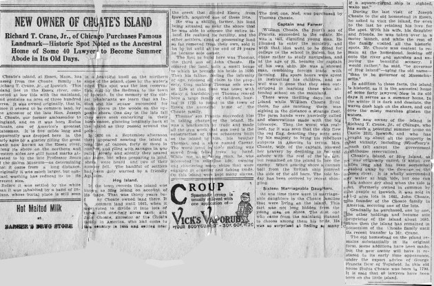 Choate Island and Rufus Choate – Historic Ipswich