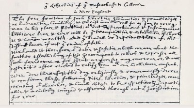 The 1641 Massachusetts Body of Liberties – Historic Ipswich